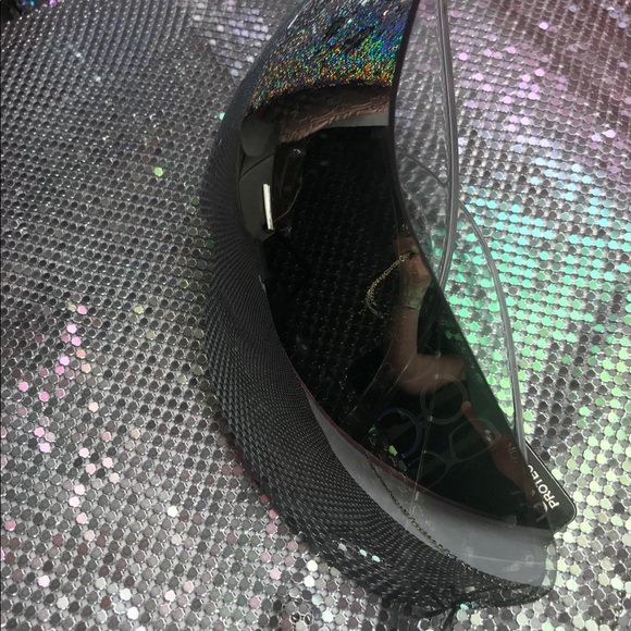 Accessories | Oversized Silver Mirror Reflective Rave Club Sunglasses ...